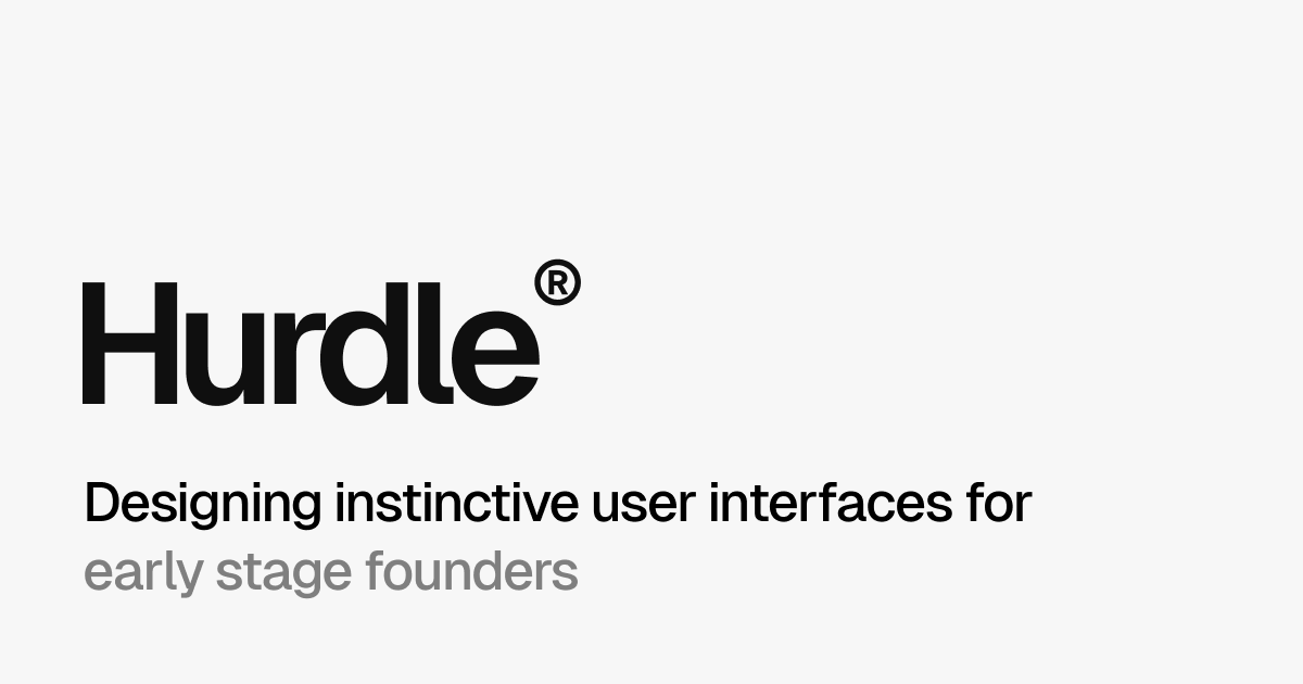 Hurdle — Design Studio